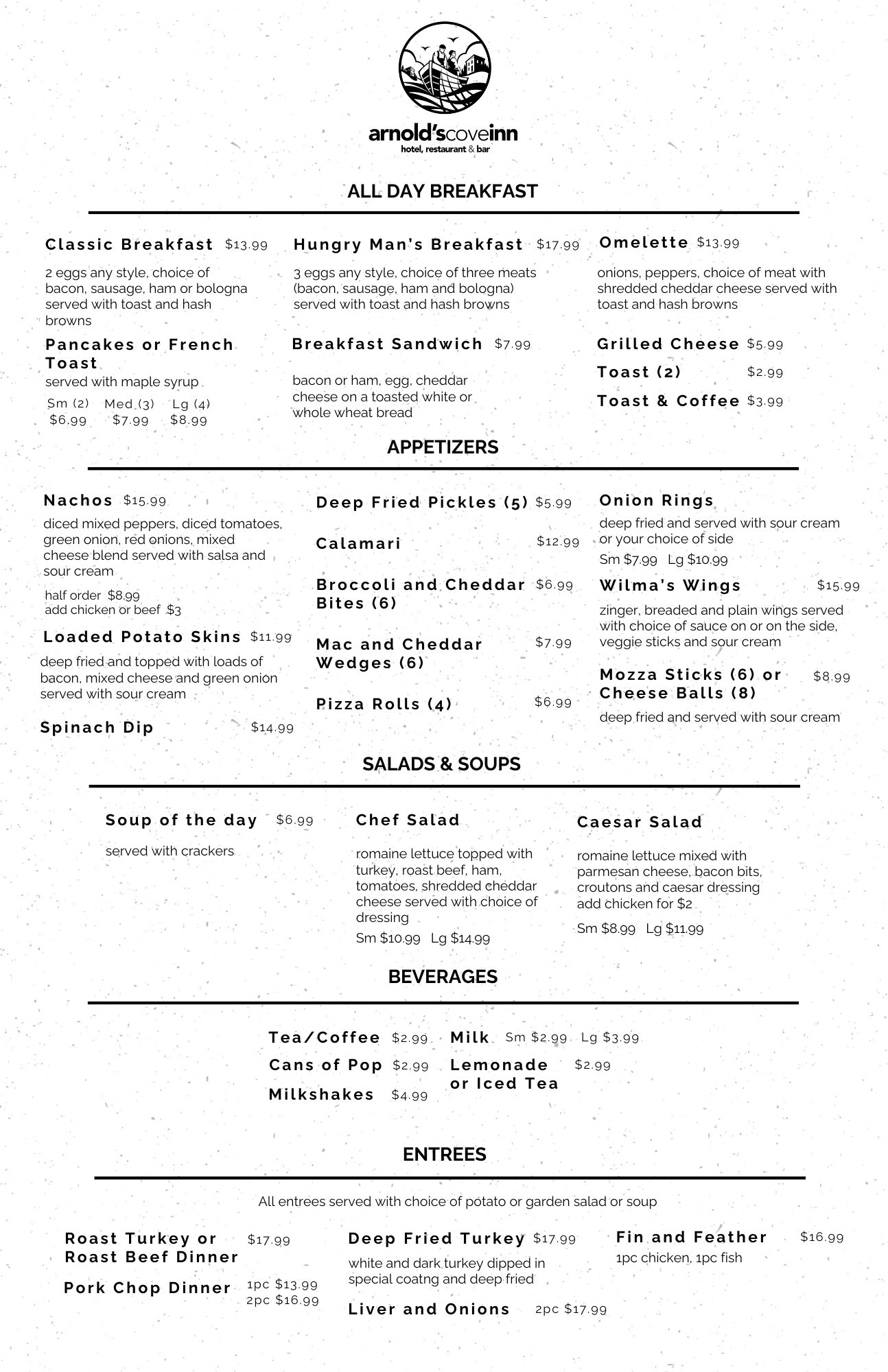Restaurant & Pub - Arnold's Cove Inn